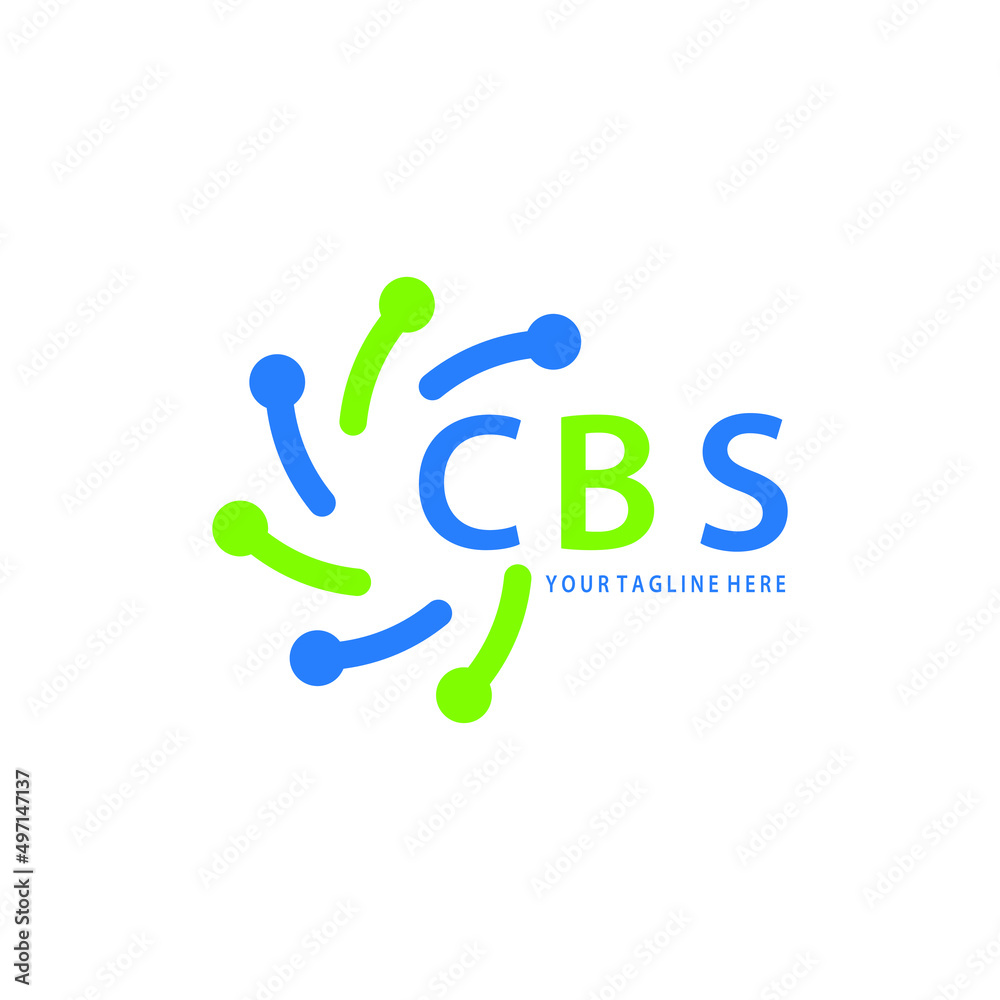 CBS logo design initial creative letter on white background. CBS vector ...