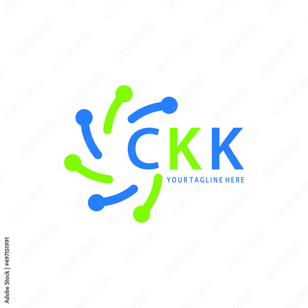 CKK logo design initial creative letter on white background. CKK vector ...