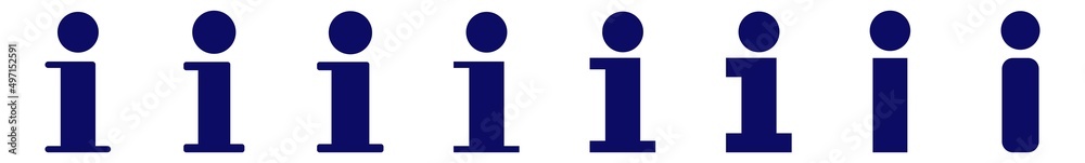 Info Point Icon Blue | Info Points Information Illustration | i Point ...