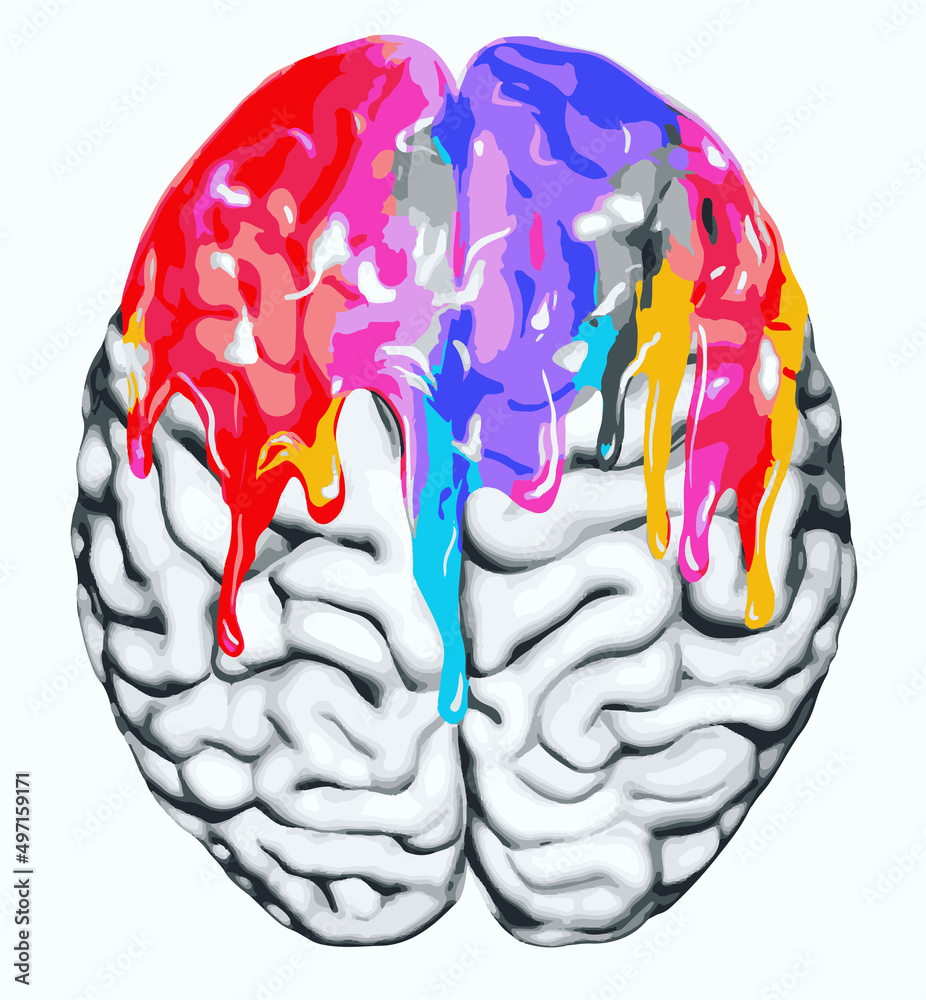 Neurodiversity Brain Autism Awareness Stock Vector | Adobe Stock