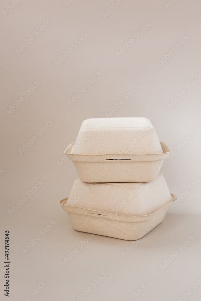 empaque biodegradable para alimentos, ecológico y sostenible Stock ...