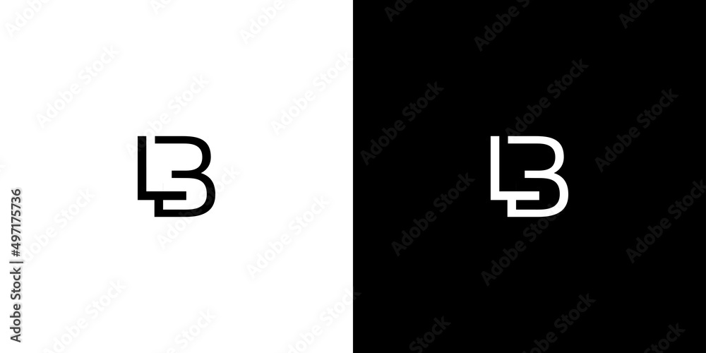 Unique and modern letter LB initials logo design Stock Vector | Adobe Stock