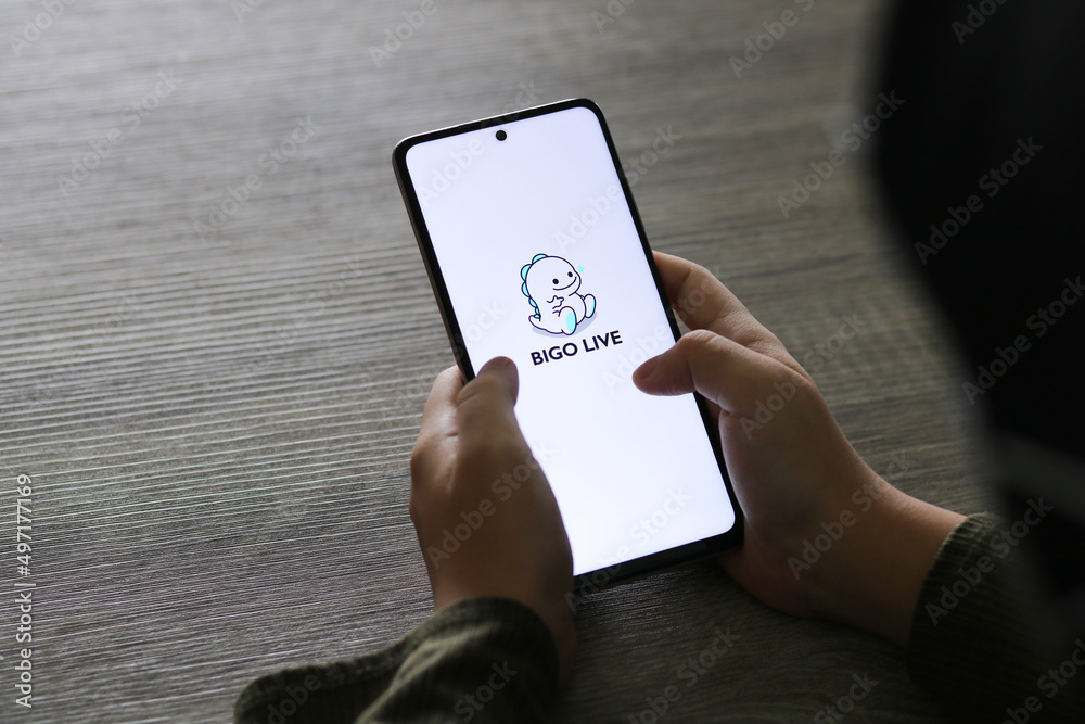 April 06, 2022, Yogyakarta, Indonesia: Bigo Live is a live streaming ...
