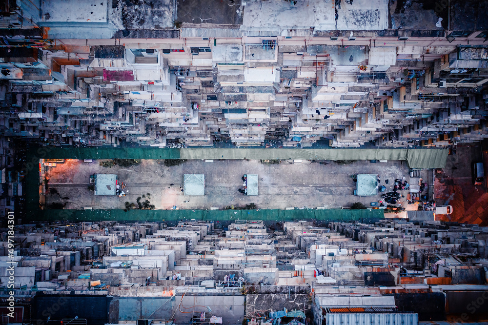 Iconic landmark in Hong Kong, Yik Cheong Building, also known as The ...