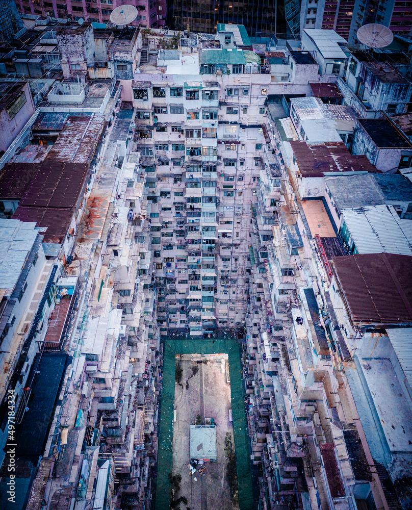 Iconic landmark in Hong Kong, Yik Cheong Building, also known as The ...