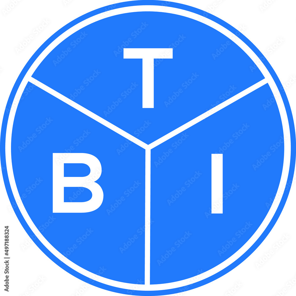 TBI letter logo design on black background. TBI creative initials ...
