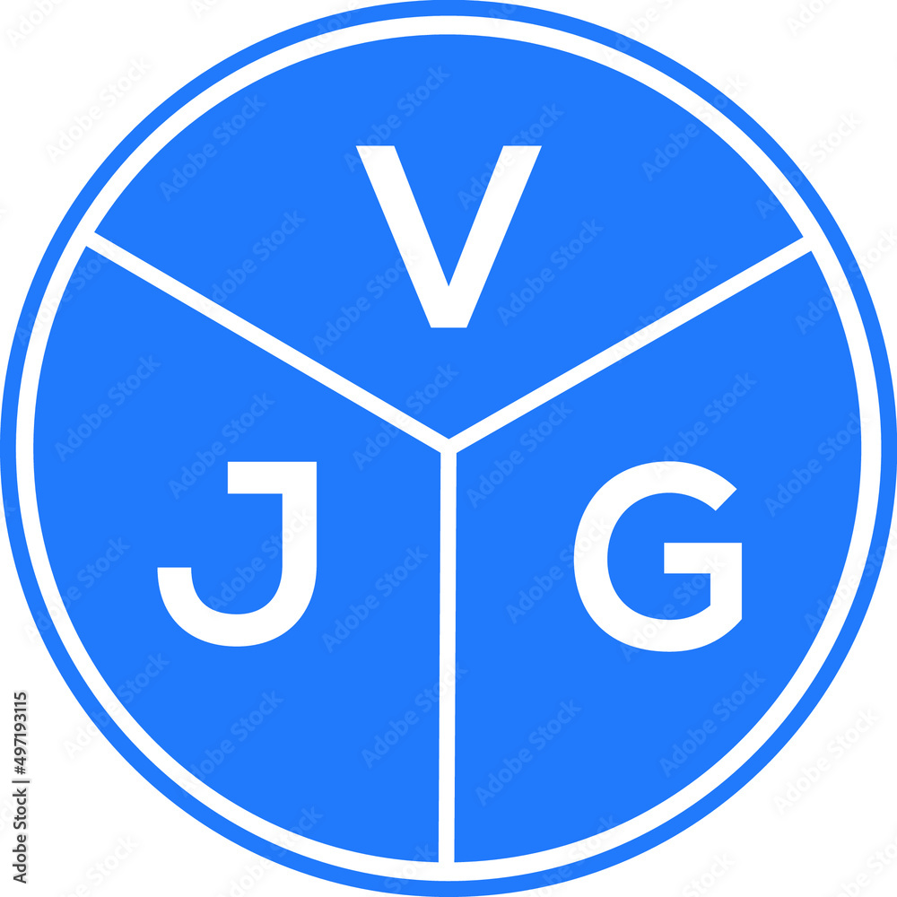 VJG letter logo design on black background. VJG creative initials ...