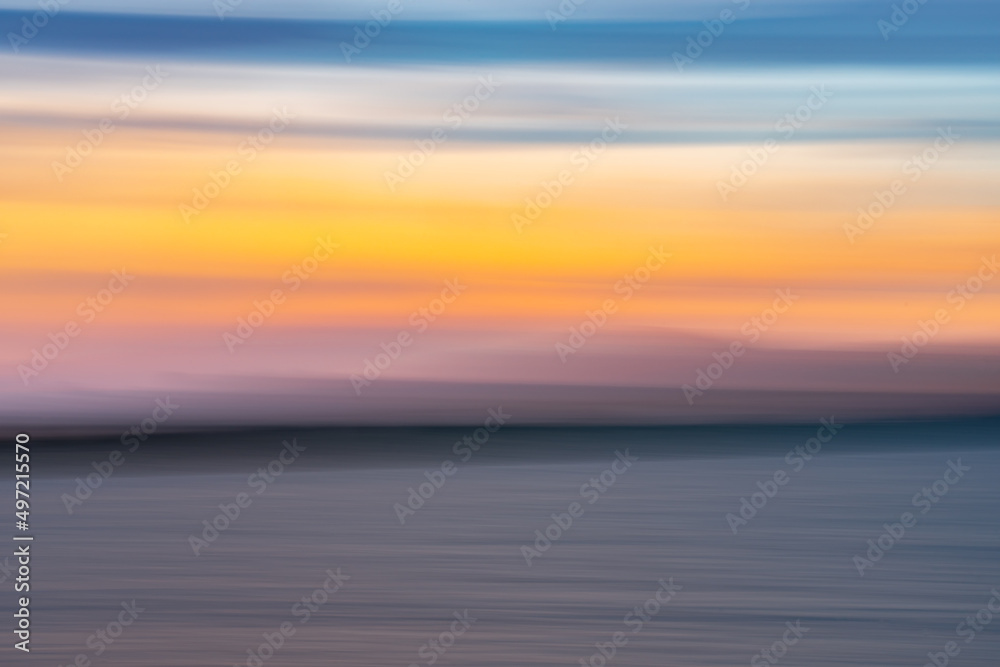 Coastal background image of sunset colors Stock Photo | Adobe Stock