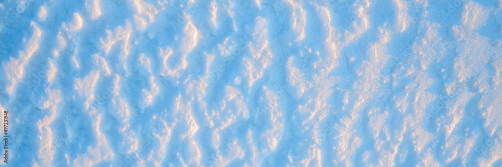 Beautiful winter background with snowy ground. Natural snow texture ...