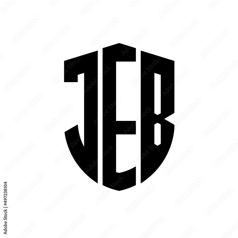 KEB letter logo design. KEB modern letter logo with black background ...