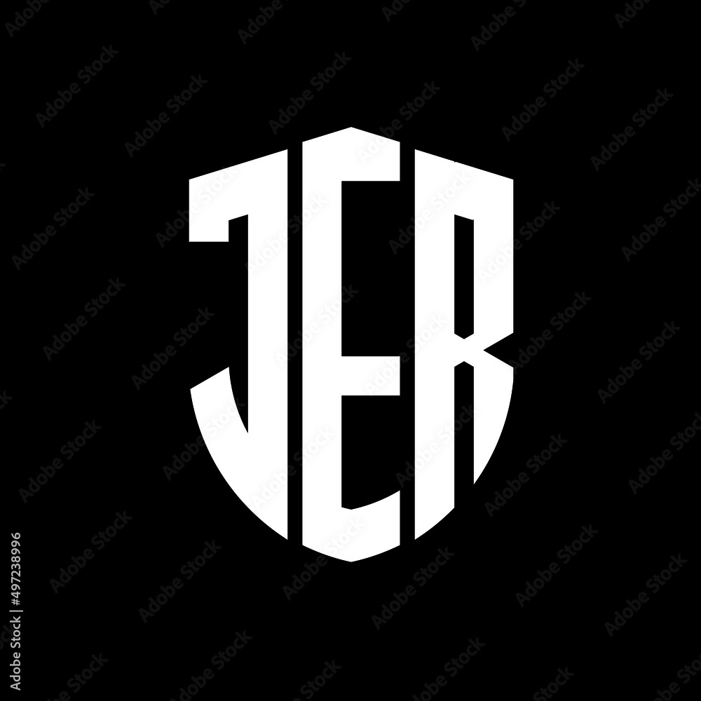 KER letter logo design. KER modern letter logo with black background ...