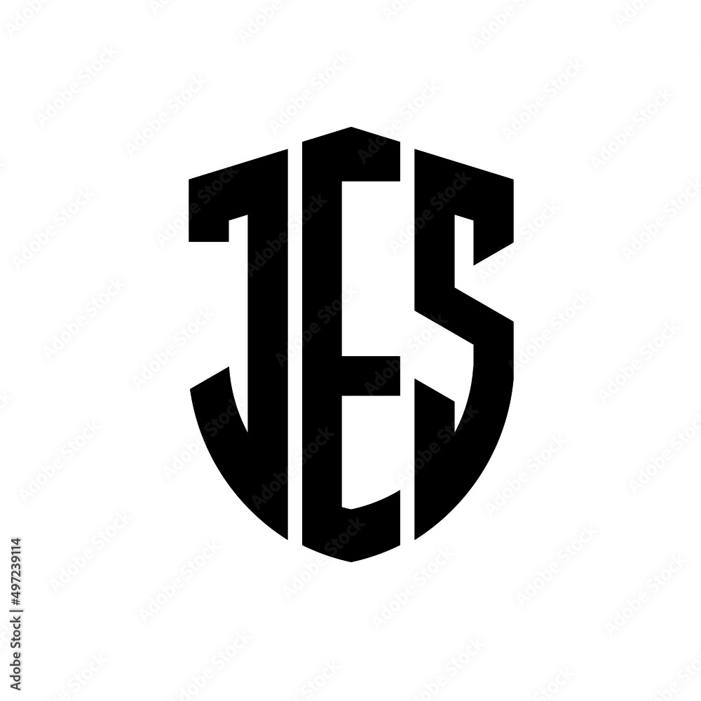 KES letter logo design. KES modern letter logo with black background ...
