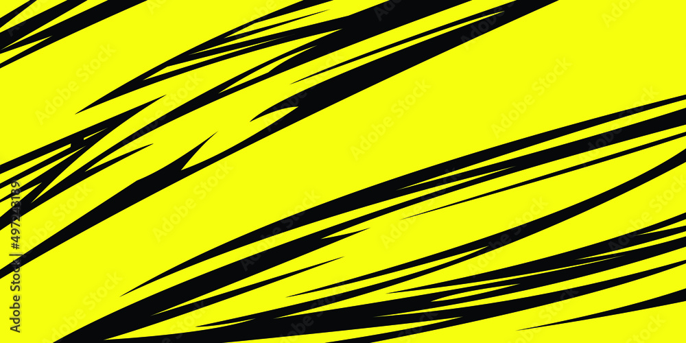 Abstract geometric sports background with yellow and black color ...