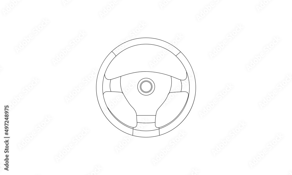 Steering line art vector. Line Drawing Steering Wheel Illustrations and ...