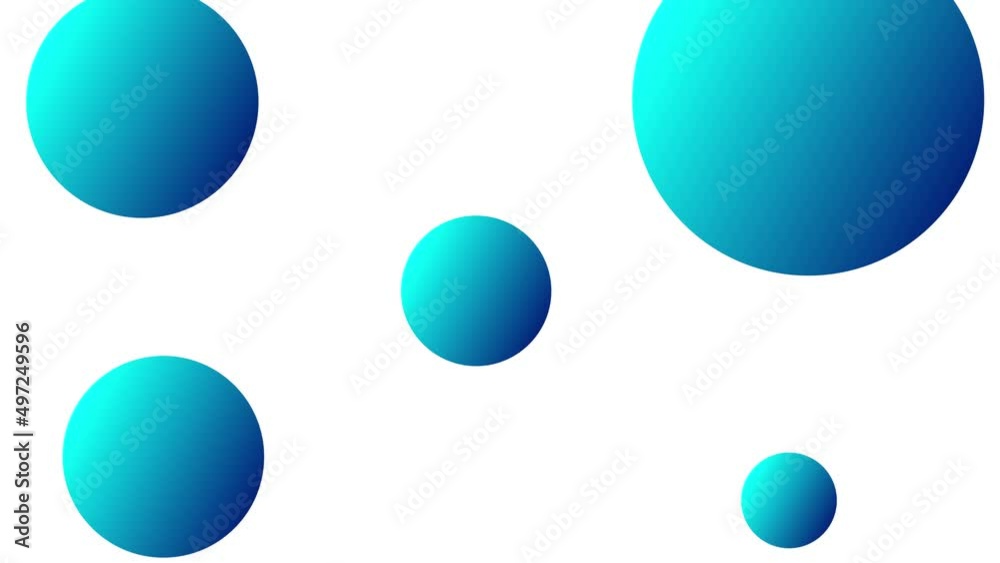 UI Motion Background Animation UX/UI design. Blue Gradient Circles ...