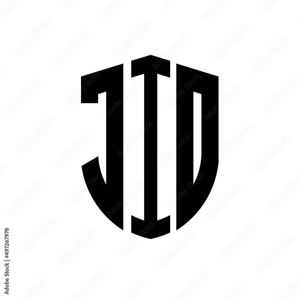 JIO letter logo design. JIO modern letter logo with black background ...
