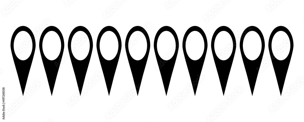 Location icon of simple forms of point of location.Pin icon . Location ...