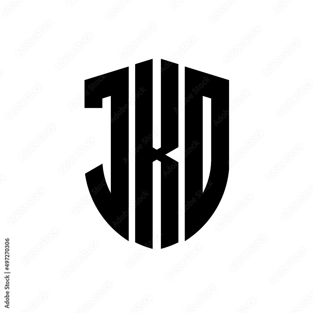 JKO letter logo design. JKO modern letter logo with black background ...