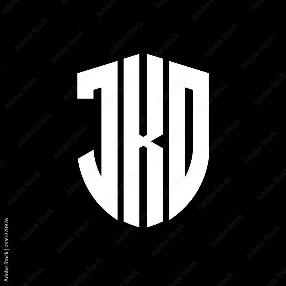 JKO letter logo design. JKO modern letter logo with black background ...
