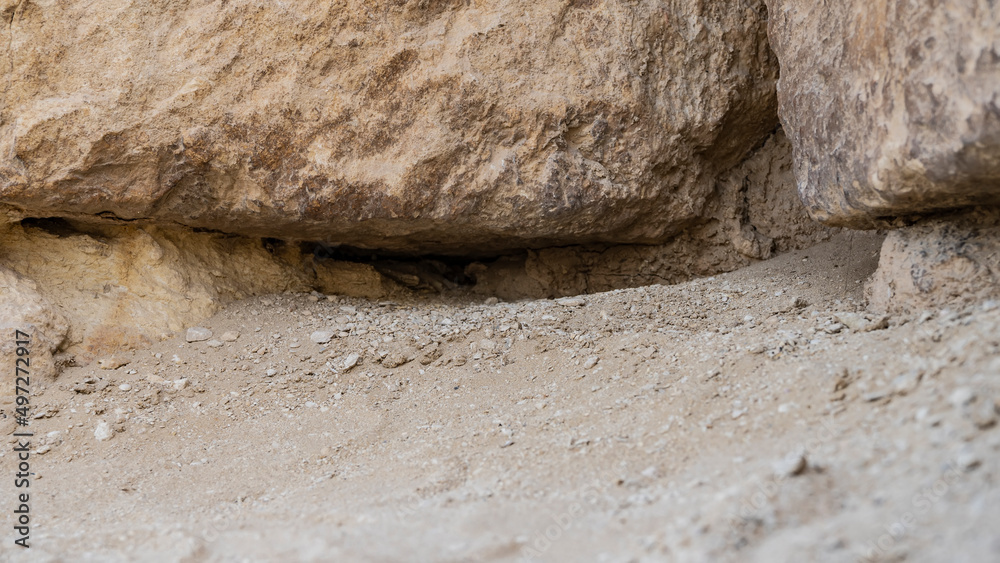 The ancient masonry of the Great Pyramid of Cheops. Close-up. The ...