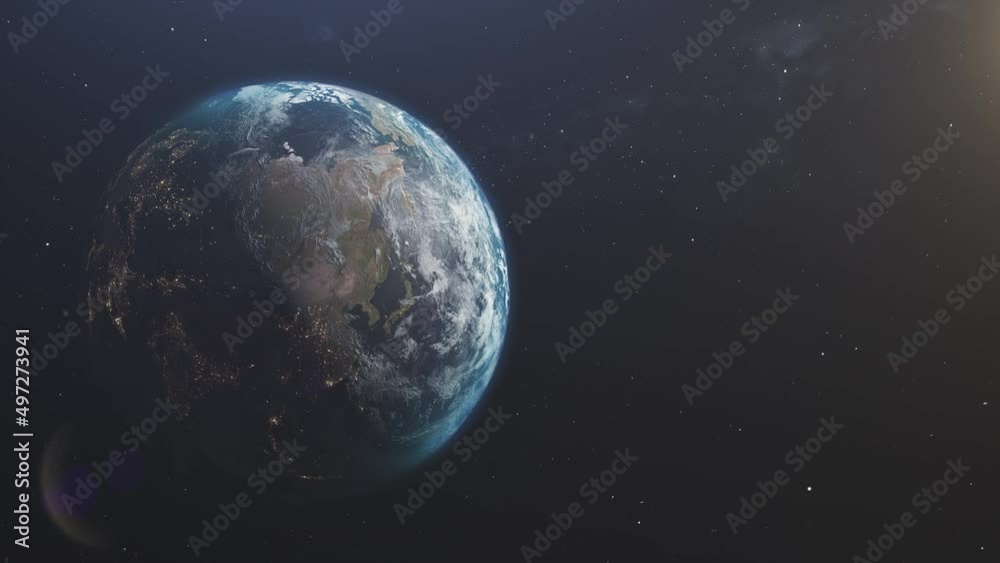 Planet Earth. High resolution realistic planet Earth. View of the ...