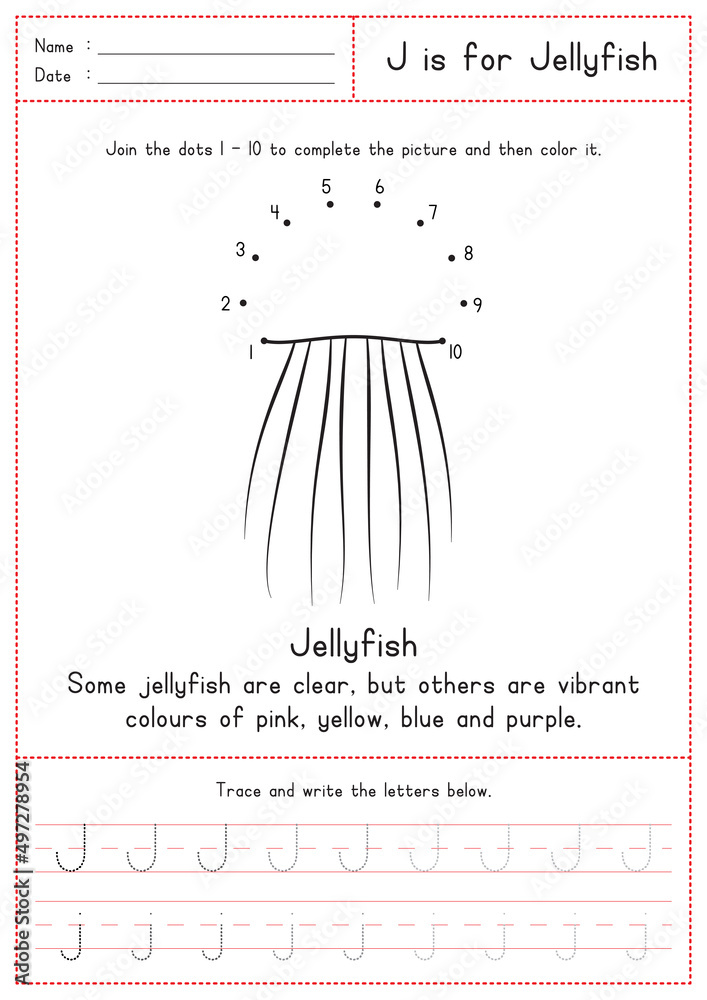 Children Learning Printable - Connecting Dot to Dot, Coloring, Reading ...