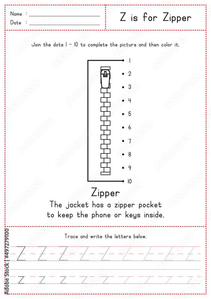 Children Learning Printable - Connecting Dot to Dot, Coloring, Reading ...