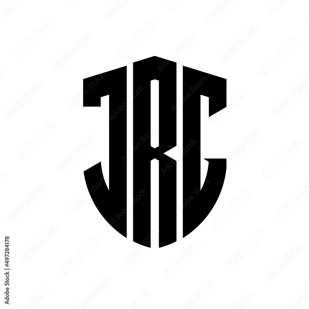 JRG letter logo design. JRG modern letter logo with black background ...