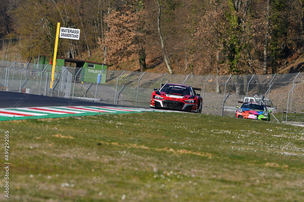 Scarperia, 24 March 2022: Audi R8 LMS GT3 EVO I of Juta Racing Team ...
