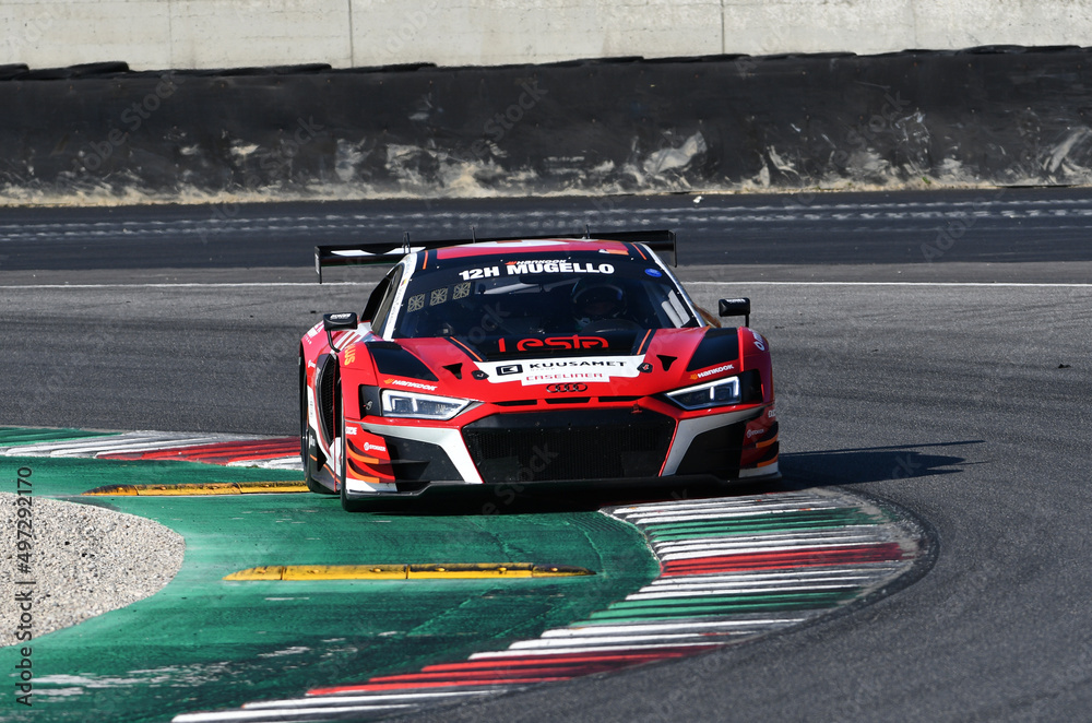Scarperia, 24 March 2022: Audi R8 LMS GT3 EVO I of Juta Racing Team ...
