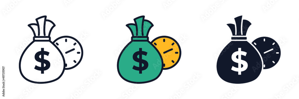 credit icon symbol template for graphic and web design collection logo ...