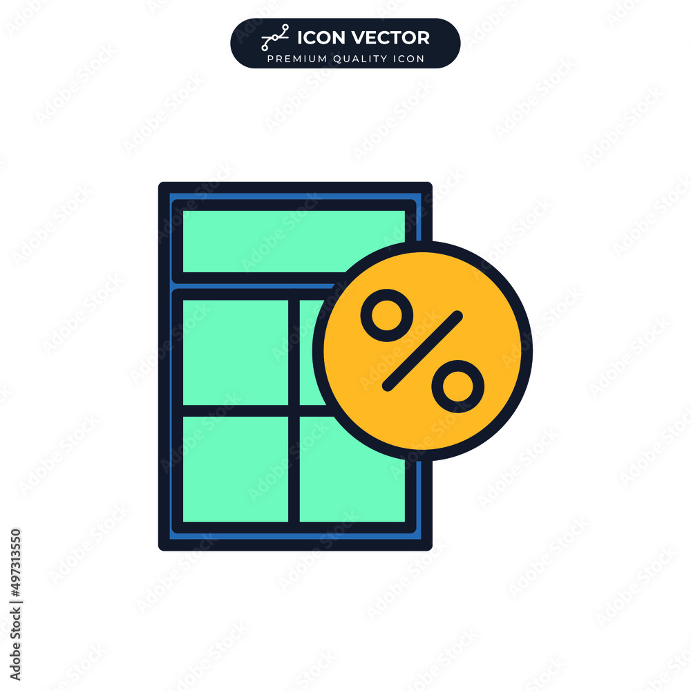 calculate icon symbol template for graphic and web design collection ...