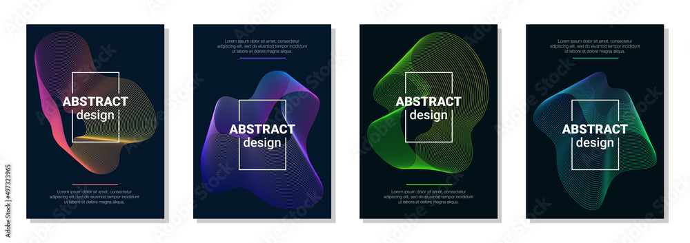 Vector technology abstract brochure, cover, flyer templates with ...