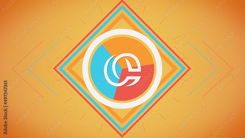 Funky Abstract Logo Opener Stock Template | Adobe Stock