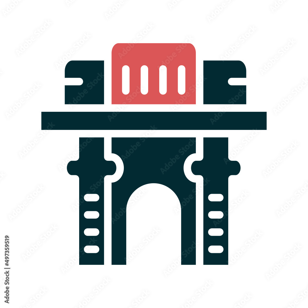 Gate Of India Icon Stock Vector | Adobe Stock