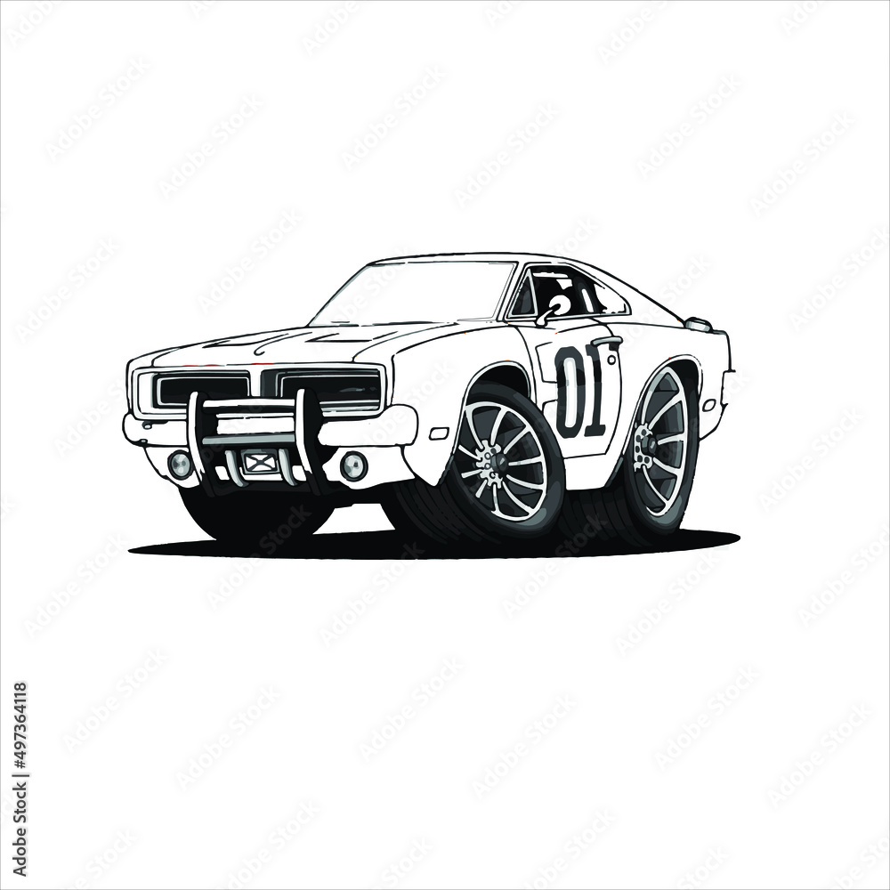Modern Car vector , Illustration of a car Business car Luxury life ...