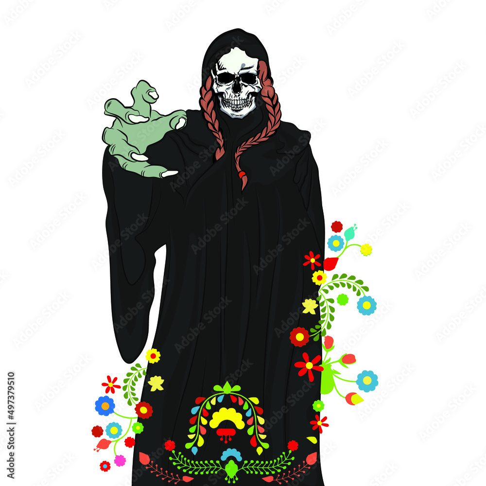 The SANTA MUERTE, symbol of praise, respect and adoration in Mexico and ...
