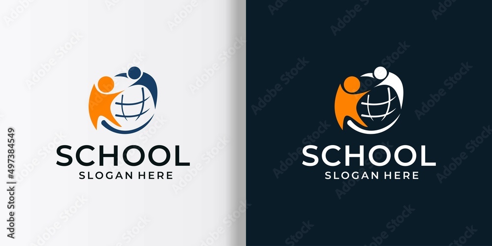 school logo premium vector Stock Vector | Adobe Stock