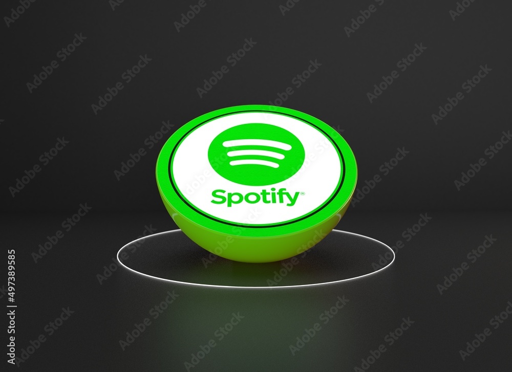 spotify, social media backgorund Stock Photo | Adobe Stock