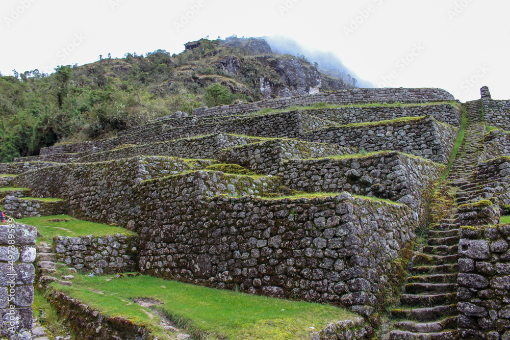 Ruinas Incas Machu Picchu Perú ภาพถ่ายสต็อก | Adobe Stock
