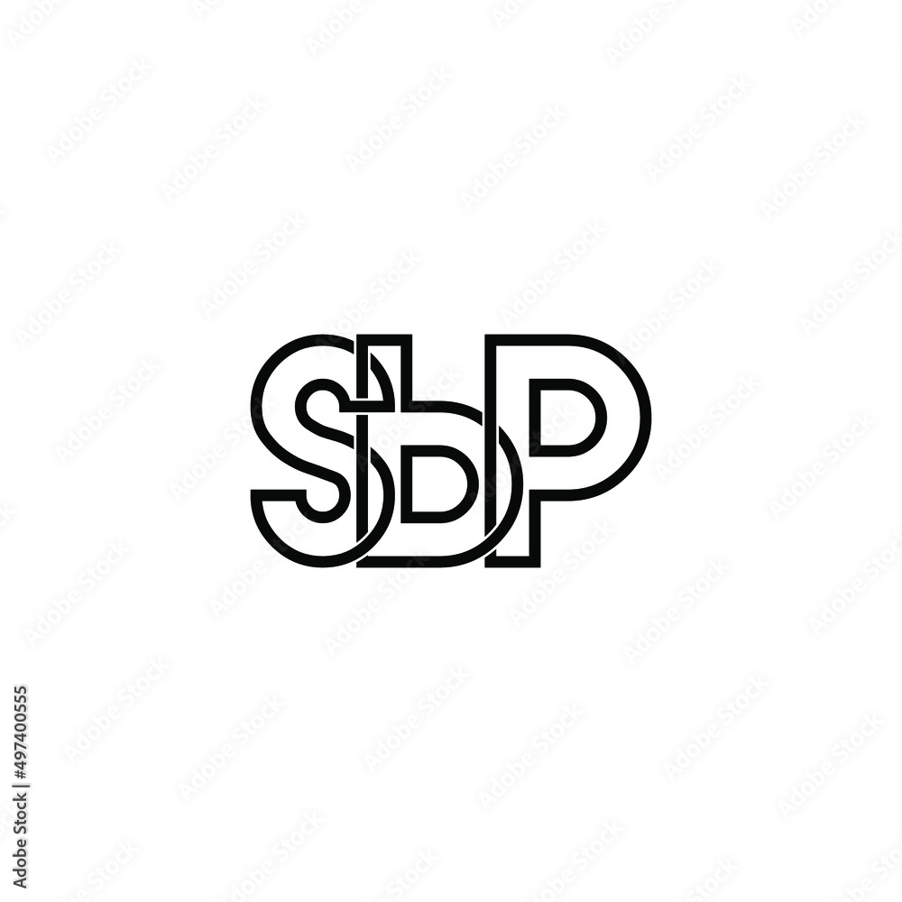 sbp letter original monogram logo design Stock Vector | Adobe Stock