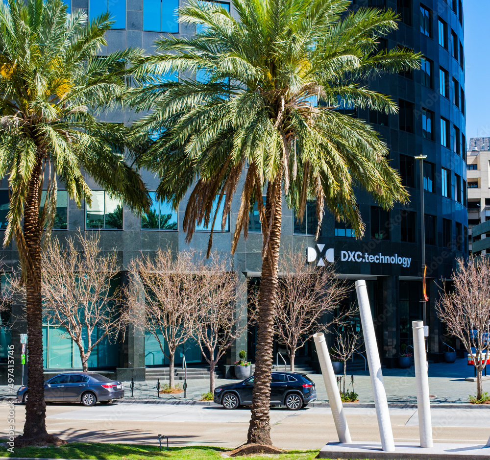 DXC Technology Office Building on Poydras Street on April 3, 2022 in ...