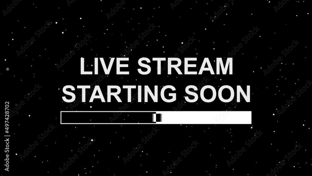 Live streaming starting soon animation perfect for video live stream ...