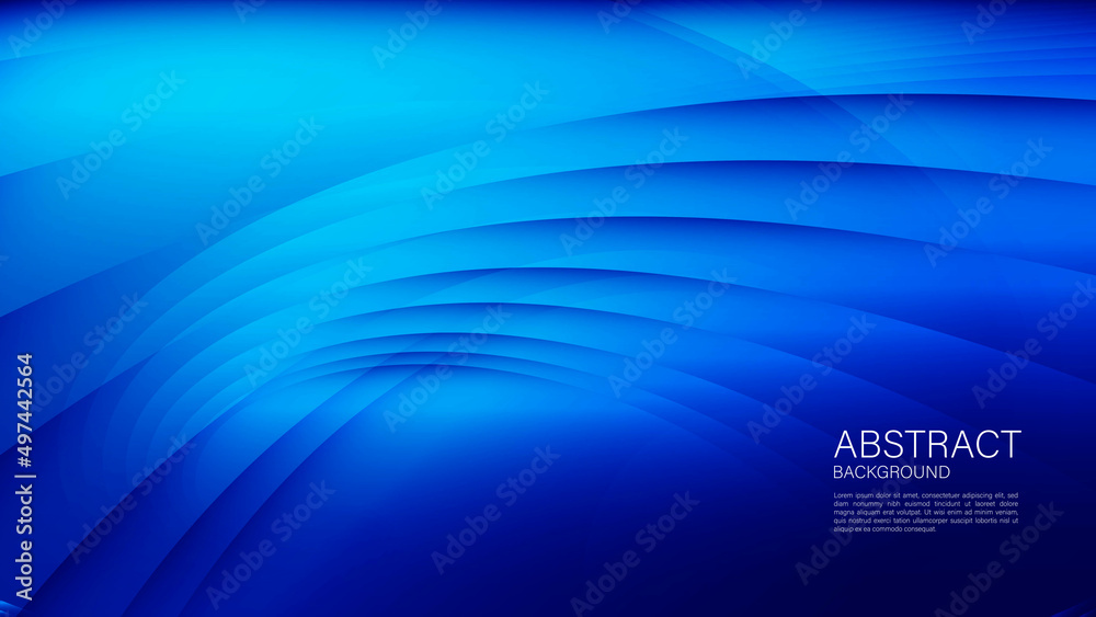 Blue wave abstract background, wave graphic vector, Minimal Texture ...