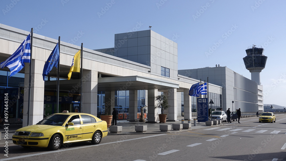 Athens International airport in Spata area, Attica, Greece Stock Photo ...
