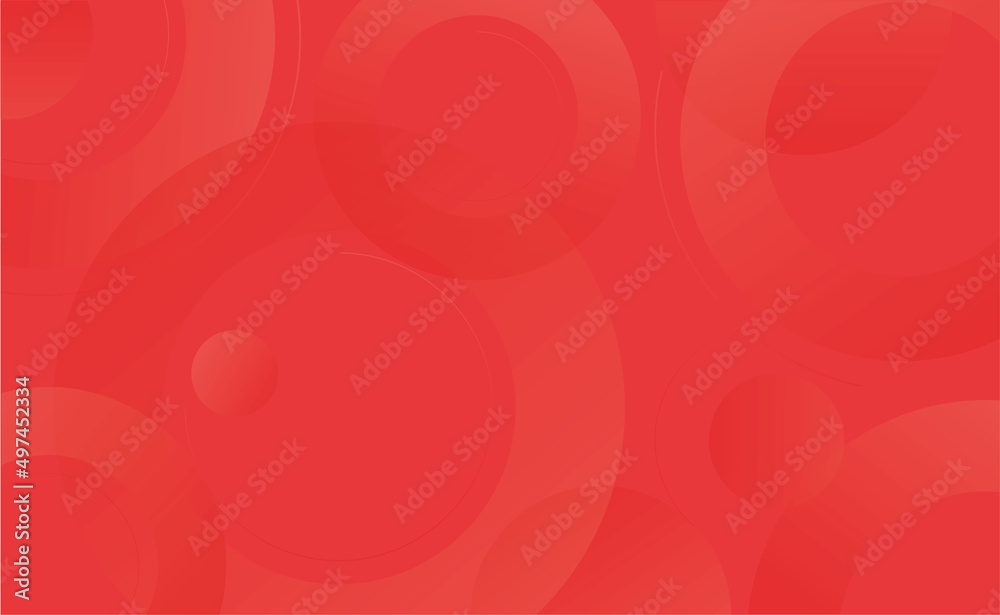 Abstract red circle background vector illustration Stock Vector | Adobe ...