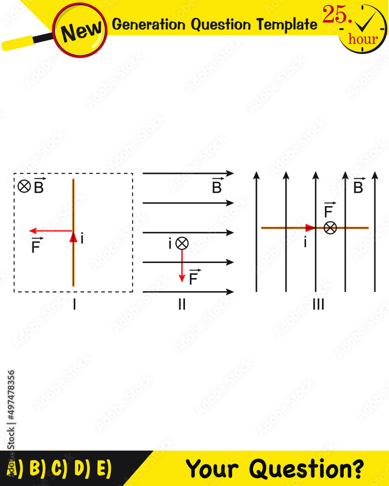 Physics, Magnetic field, next generation question template, exam ...