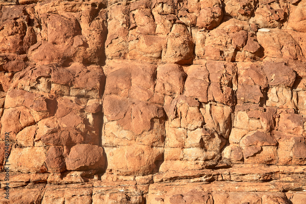 rote Steine, Struktur, Textur, Hintergrund. Stock Photo | Adobe Stock