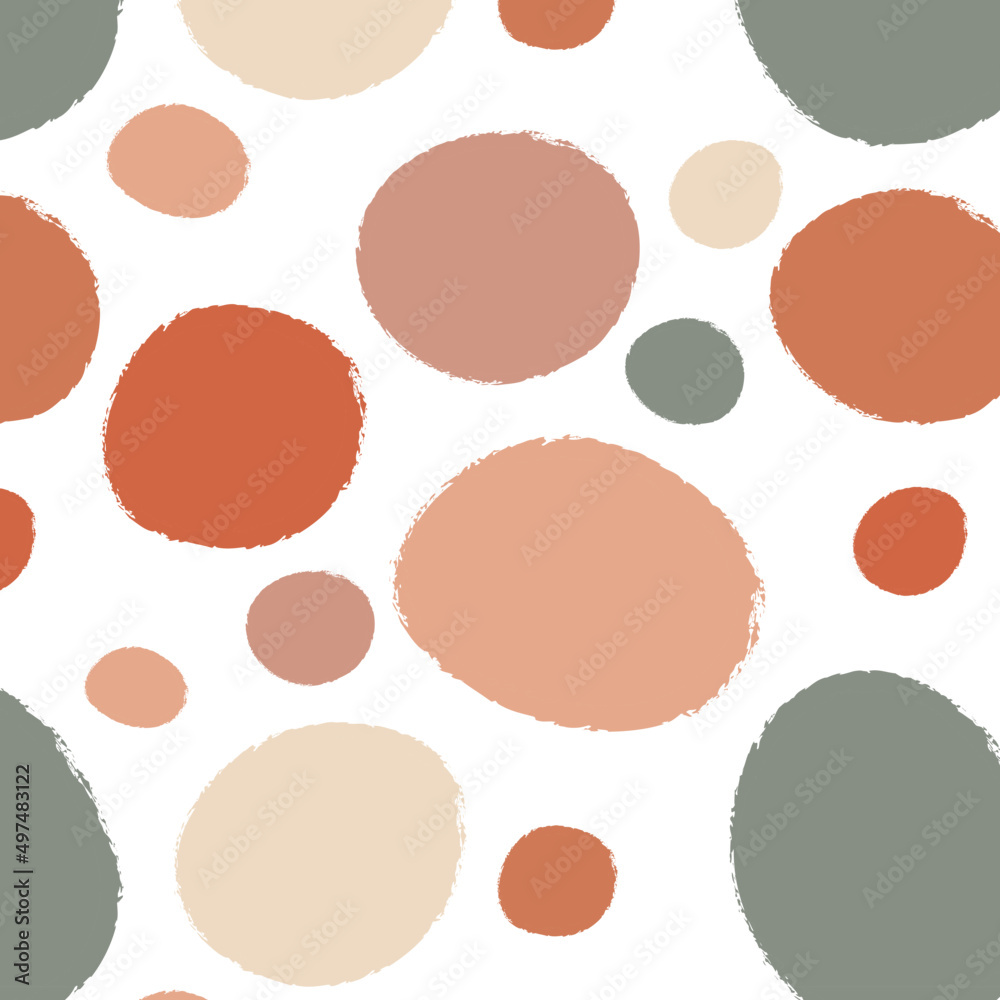 Simple blob pattern n pastel colors. Vector design. Stock Vector ...