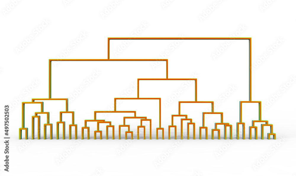 Dendrogram, a diagram representing a tree used to demonstrate results ...